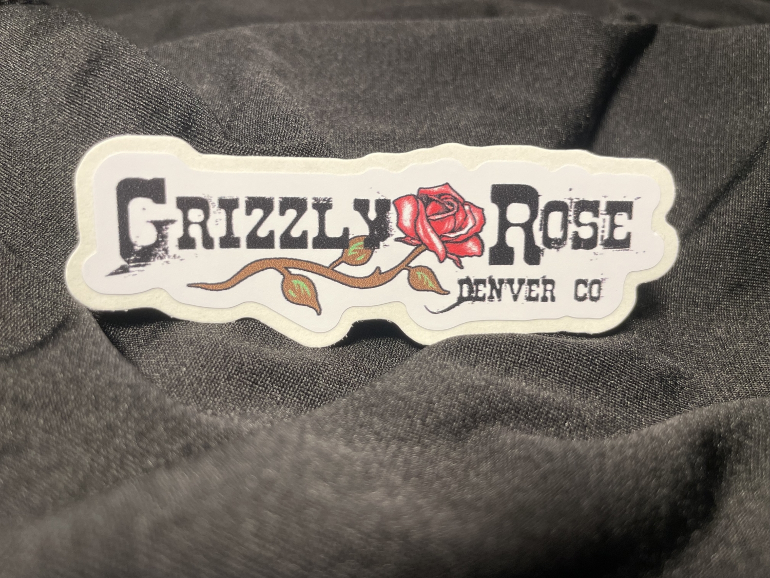 Grizzly Rose Small Logo Sticker - Grizzly Rose